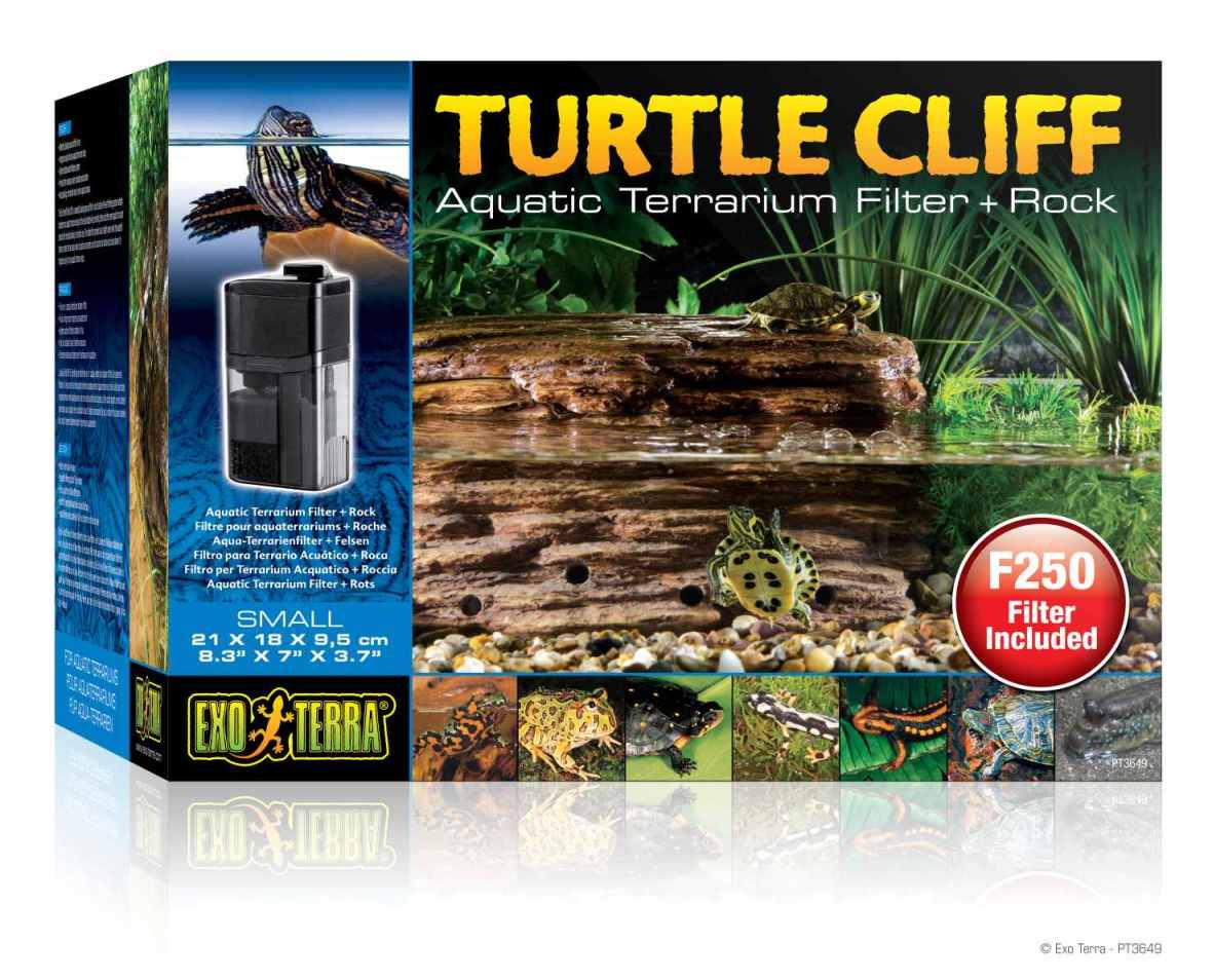 Exo Terra Turtle Cliff, Aquatic Terrarium Filter + Rock – Northern ...