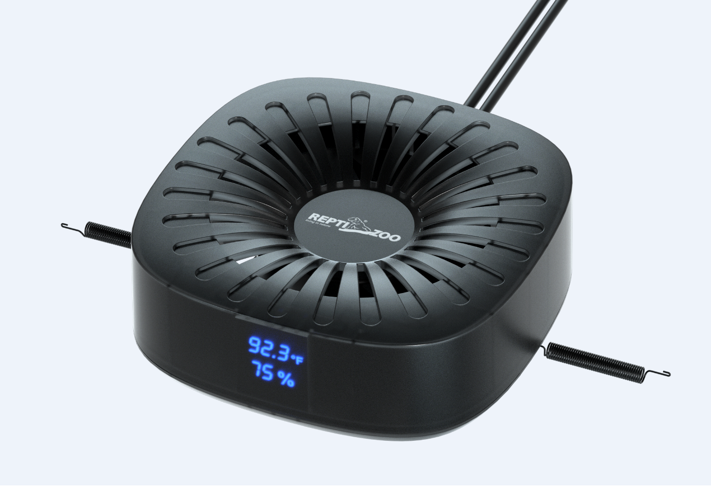 ReptiZoo Air Cool Fan Dehumidifier with Thermometer and Hygrometer ...