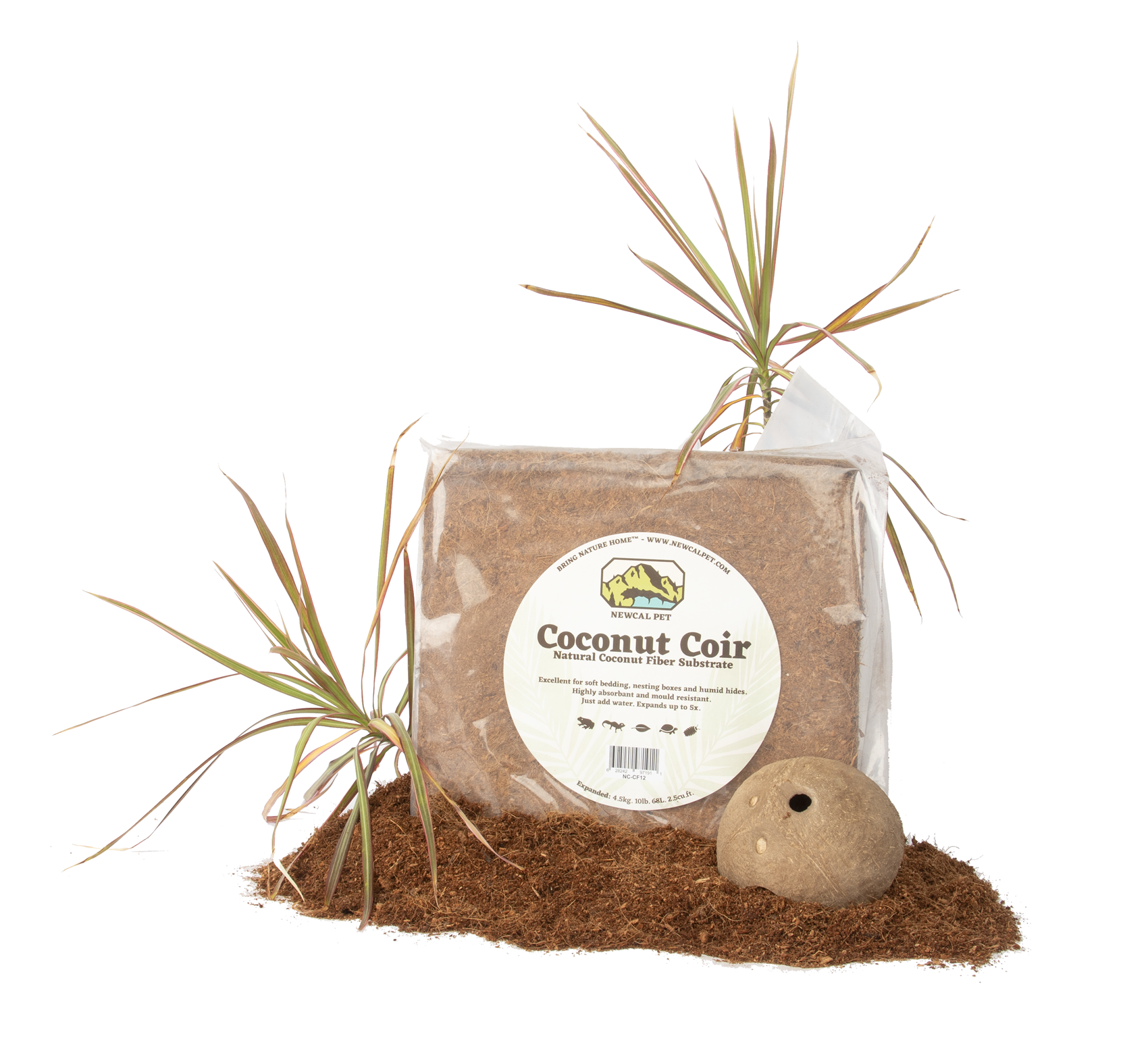 NewCal Coconut Fibre - Compressed Block (1/2 Cu Ft) – Northern Gecko Inc